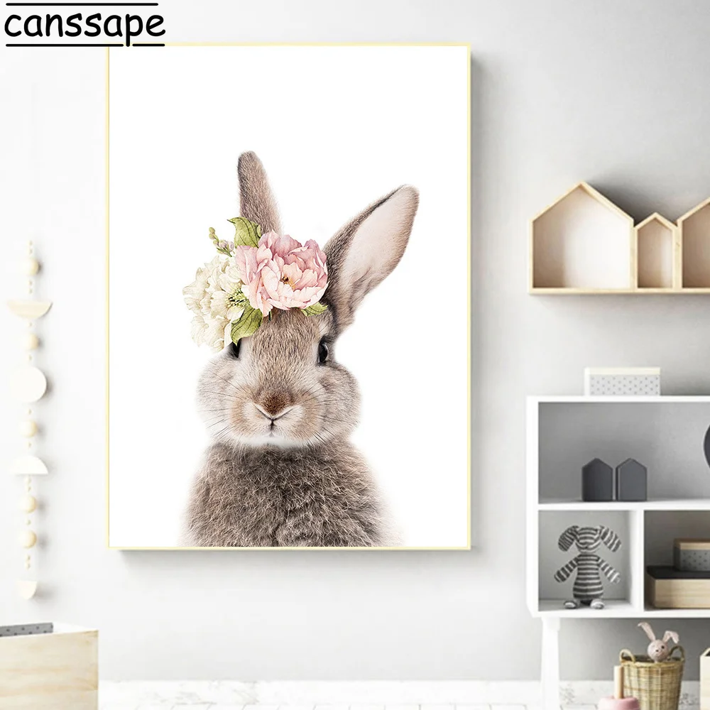 Art & Collectibles Poster Prints Rabbit Print Wall Art Prints Rabbit ...