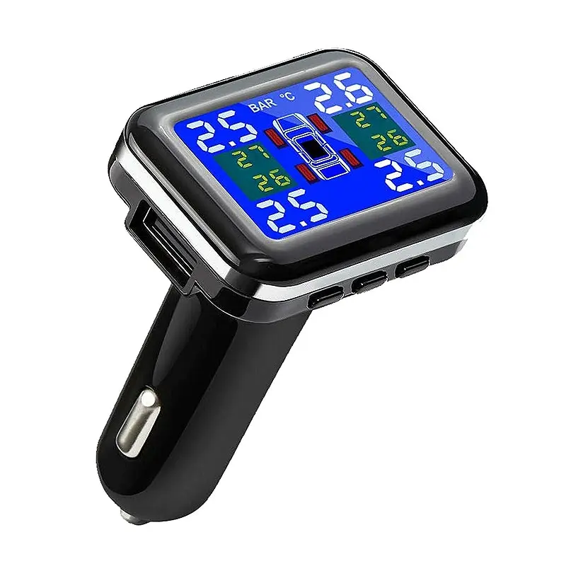 Mayitr sistema de alarma de presión de neumáticos TPMS para coche, dispositivo con pantalla LED ...