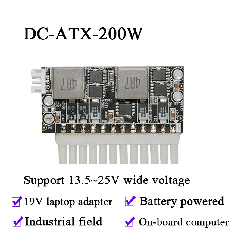 Mini itx cc para pc atx, 13.5v 25v psu 19v 200w pico atx interruptor de ...