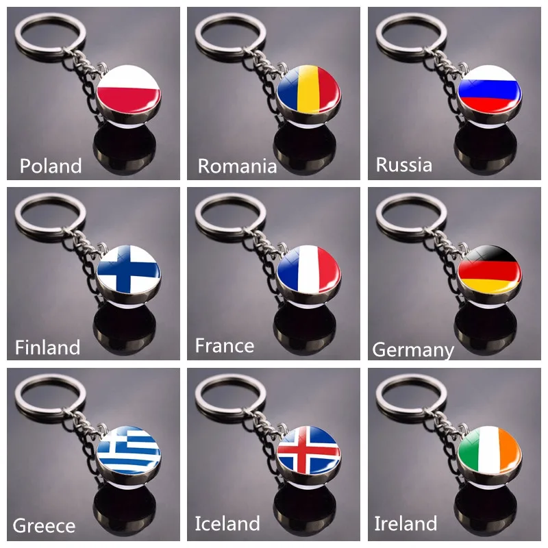 Europe-National-Flag-Keychain-France-Italy-Spain-Poland-Netherlands ...