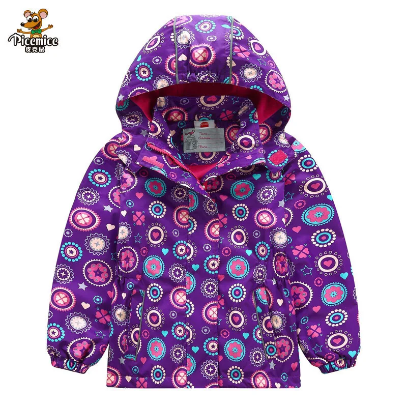 Waterproof Girl Jackets Autumn Winter Girls Polar Fleece Coats Kid ...