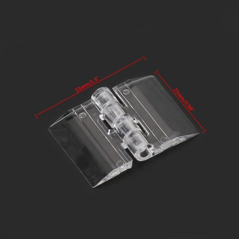 10pcs Transparent Plastic Folding Hinges Durable Clear Acrylic Hinge ...
