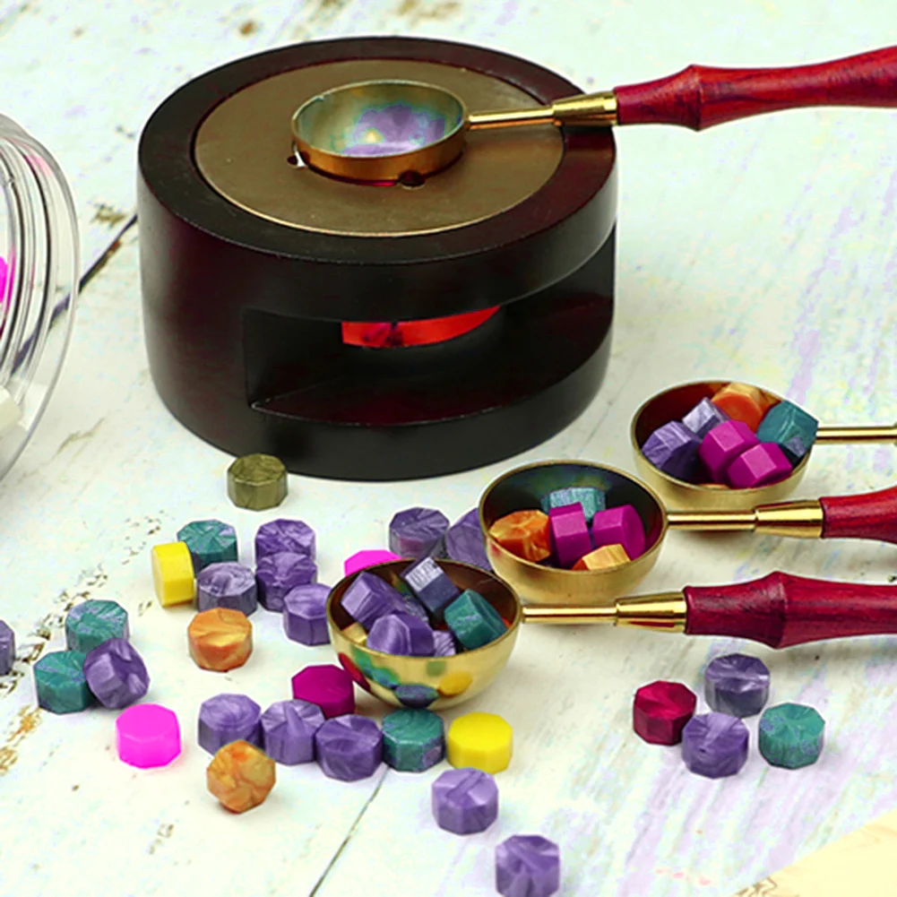 100pcs Wax Seal Vintage Octagon Sealing Wax Multipurpose High grade ...