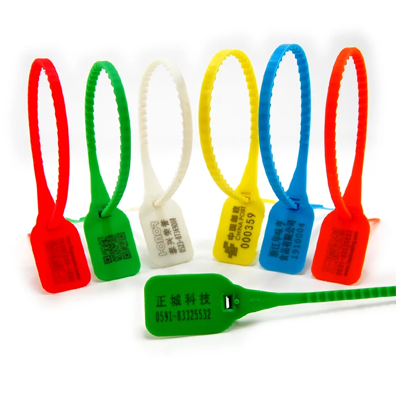 500pcs Tamper Plastic Seals Numbered Security Tags 350mm Logistics ...