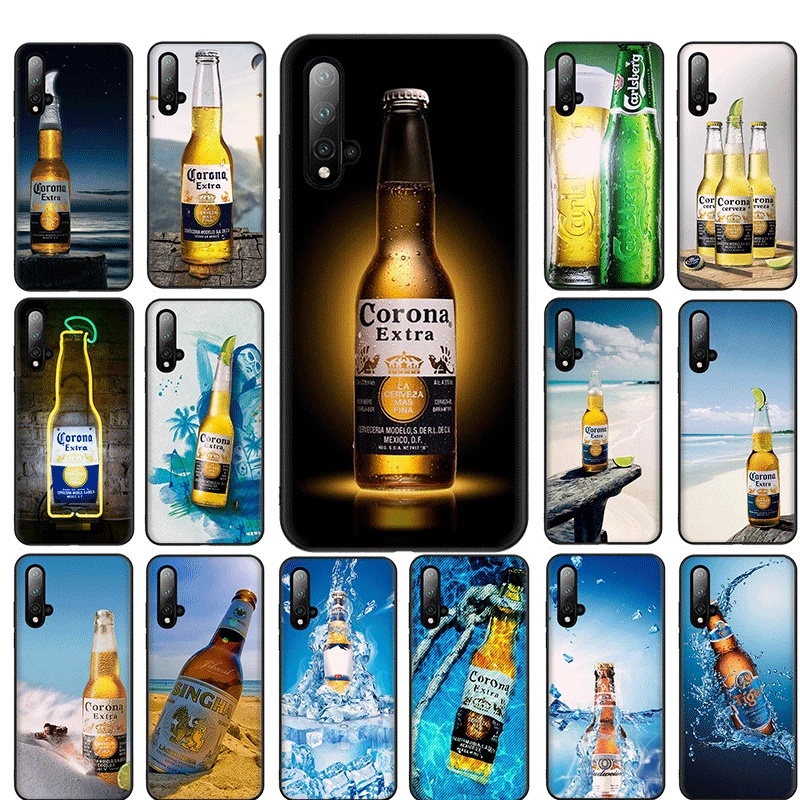 Gold Corona Extra Beer Mobile Phone Case Black TPU For Huawei Nova 2i 2 ...
