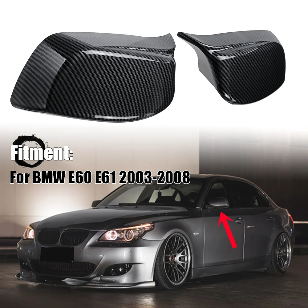 A Pair Mirror Cover E61 Car Side Door Rearview Side Mirror Cover Cap ...