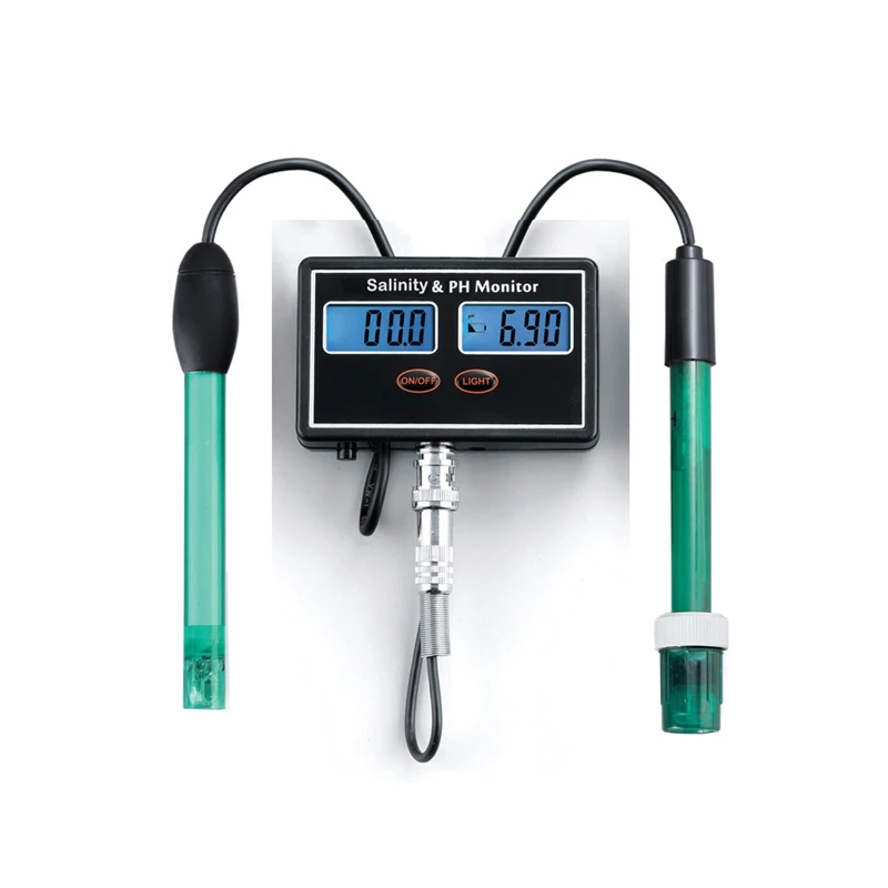 Digital Online PH Salinity Monitor pH Salt Water Quality Tester LCD pH ...