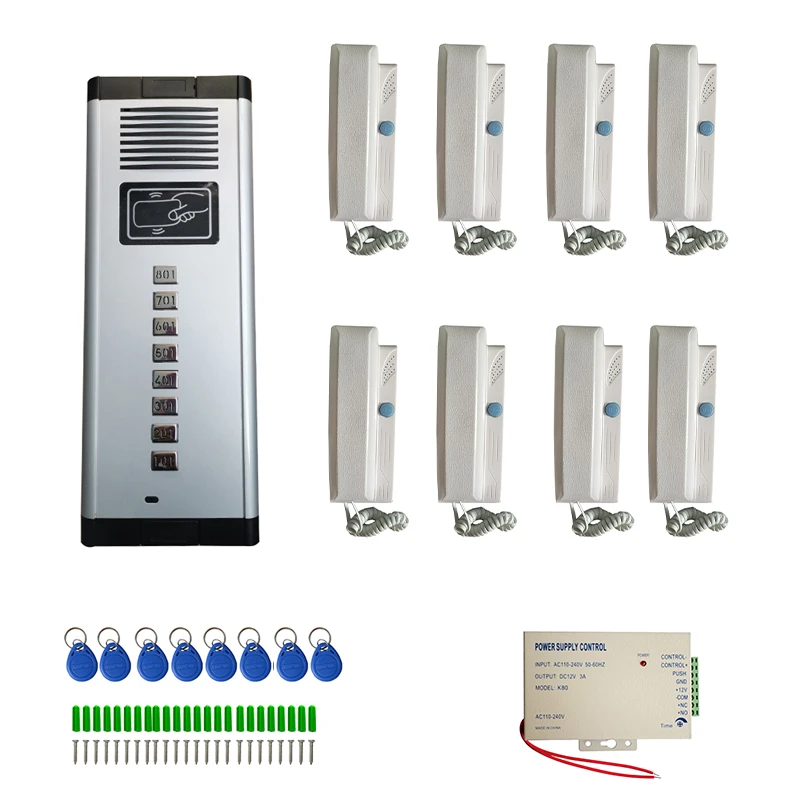 Vigtech Audio Building Intercom System Phone Handset With 2-wire For ...