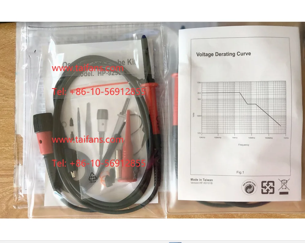 100X250MHz-1500V-HP9258-Oscilloscope-Probe-HP-9258I-HP9258I-Made-In ...