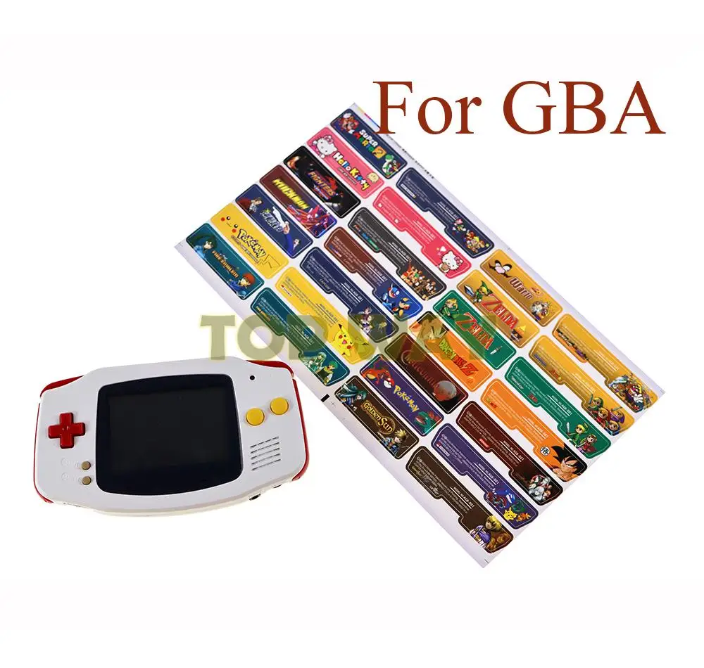10sets FÜR GBA SP GBASP Custom Design für Nintendo Gameboy Voraus Label ...