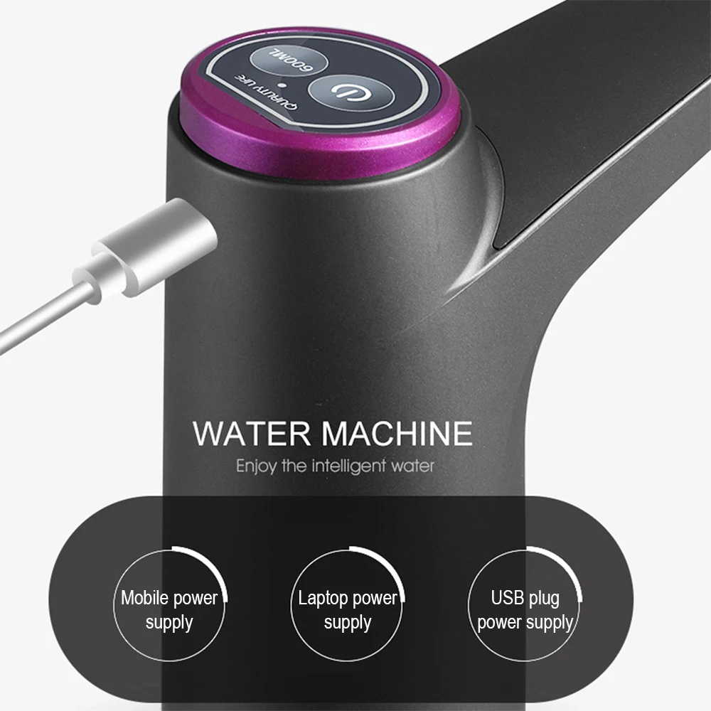 NEW Electric Water Pump Automatic Button Dispenser Touch Control Gallon ...