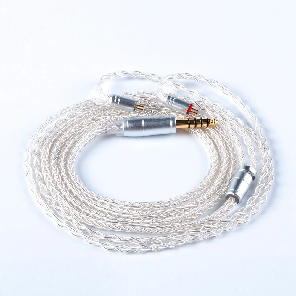 Kbear 8 Core Upgraded Silver Wired Earphone Cable 2pin/mmcx/qdc Gaming ...