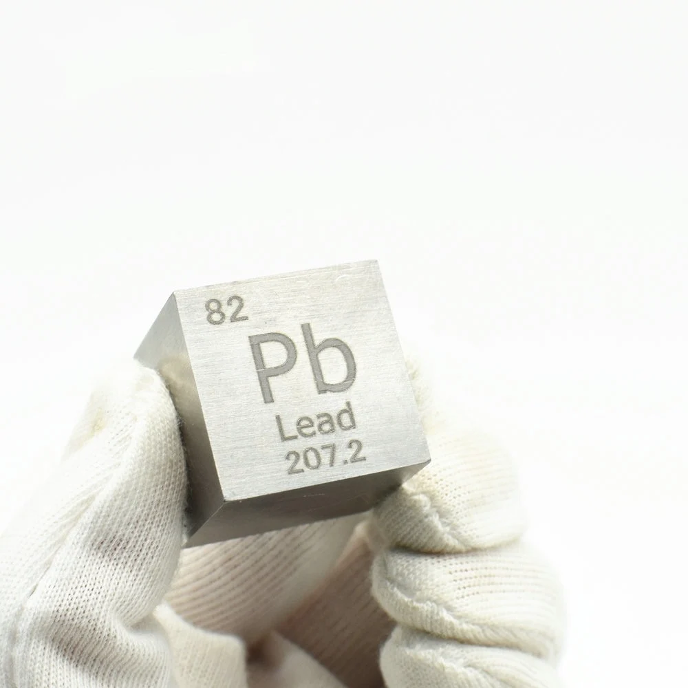 Lead Metal In The Periodic Table- Cube Side Length Is One Inch (25.4mm ...