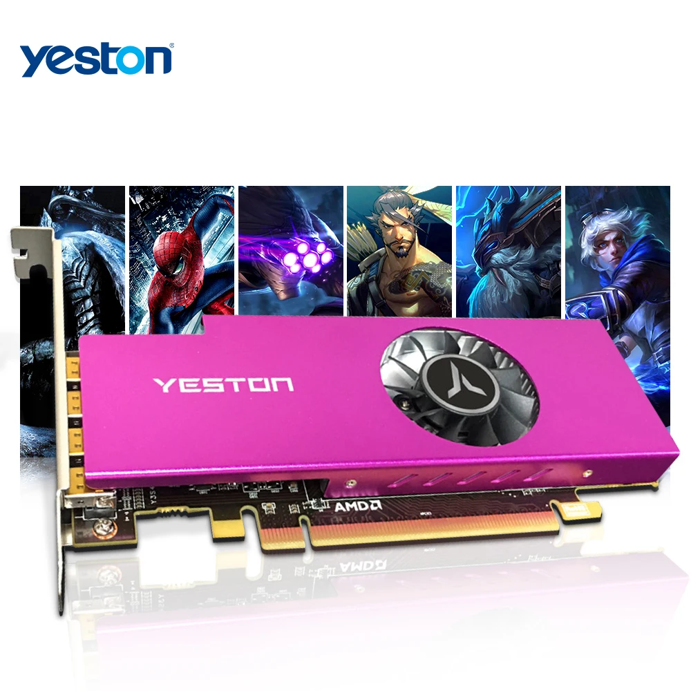 Yeston Radeon R7 350 GPU 4GB GDDR5 128bit Gaming Desktop computer PC ...