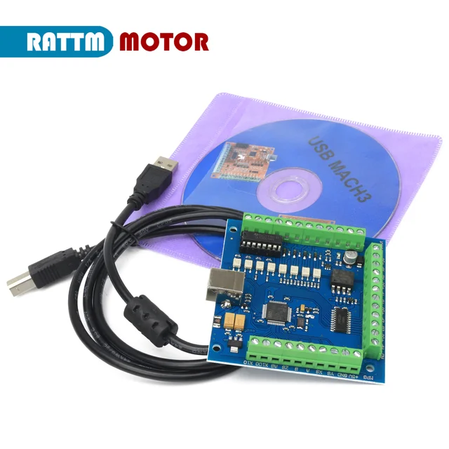 【eu Ingyenes Hajó】 4 Axis Mach3 Usb Motion Card Stb4100 V2 1 Cnc Gravírozási Gép Vezérlő