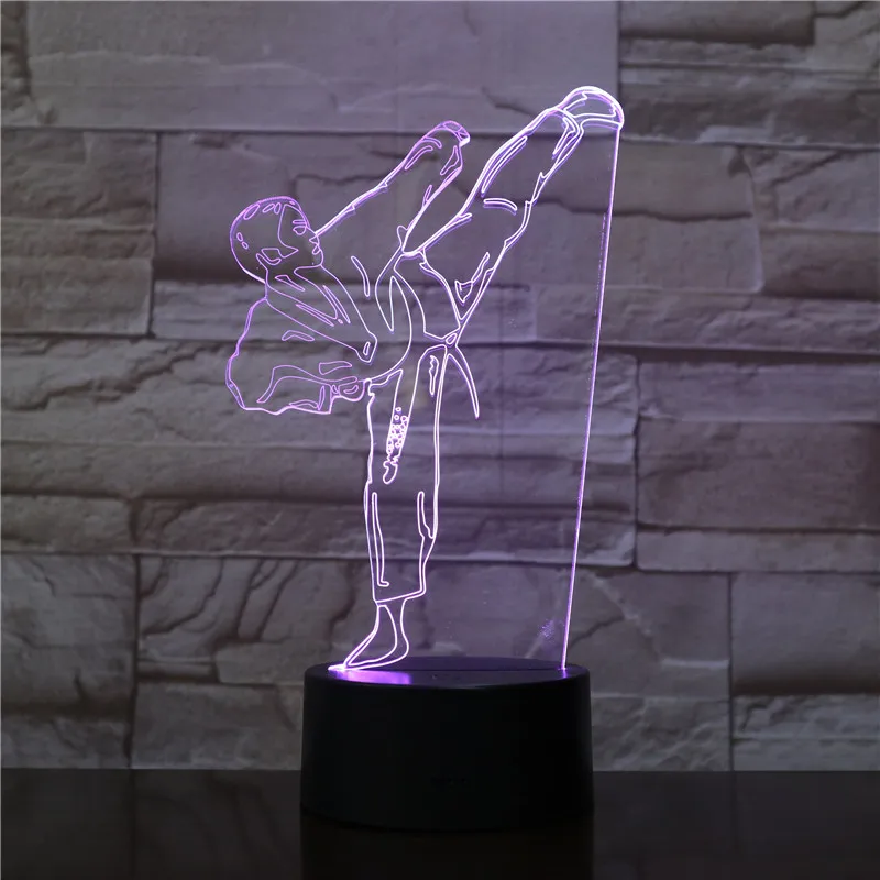 Karate-Judo-Table-Lamp-USB-Taekwondo-Bedroom-Lighting-Decor-Kid-Gift ...