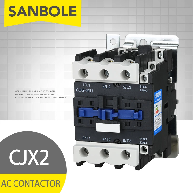 Industrial & Scientific NC contactor CJX2-65 LC1-D65 Series 24VAC AC contactor CJX2-6511 65A AC ...