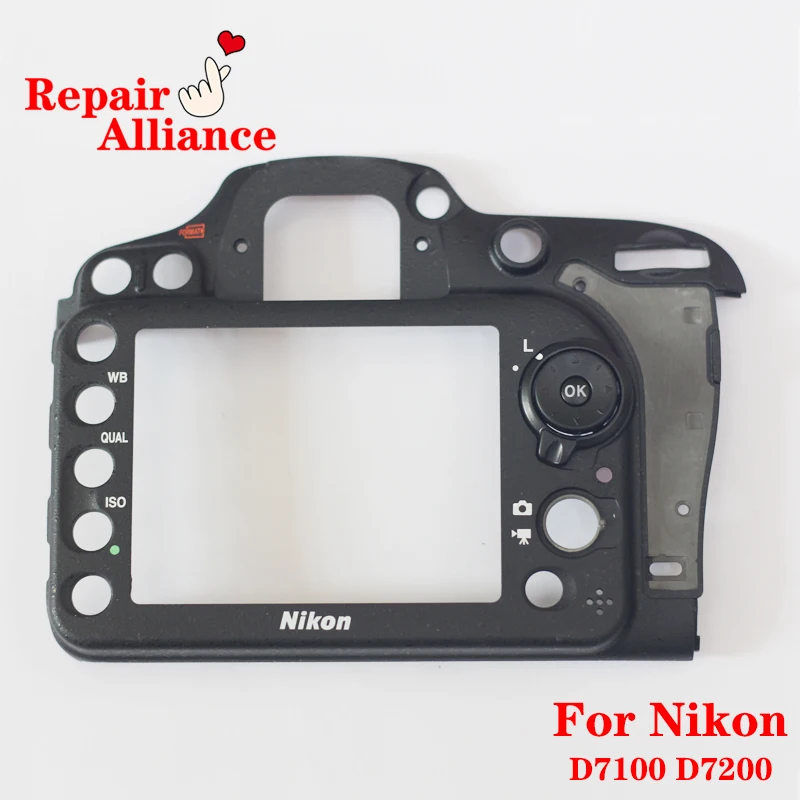 New Back Cover Bare Shell With Navigation Button Repair Parts For Nikon ...