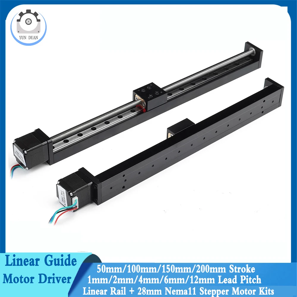 Linear-Guides-Stage-Pitch-1-12mm-Stepper-Motor-Kits-50mm-200mm-Stroke ...