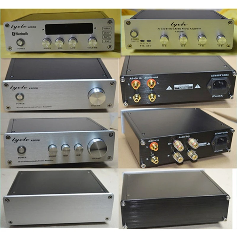 DIY-Mini-All-aluminum-Power-Amplifier-Chassis-Tone-Case-X2006-Amplifier ...