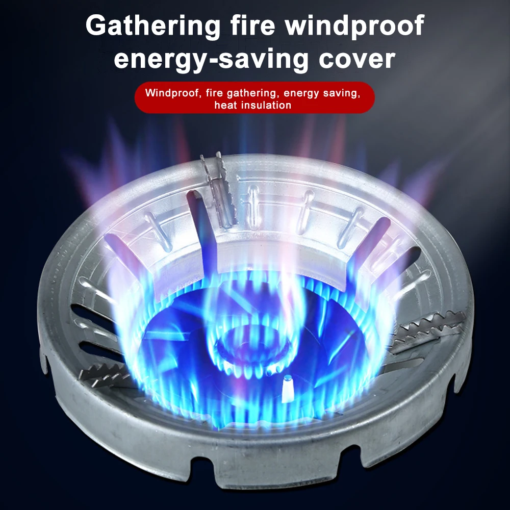 One-piece-Wind-Shield-Bracket-Gas-Stove-Ring-Energy-Saving-Cover-Disk ...