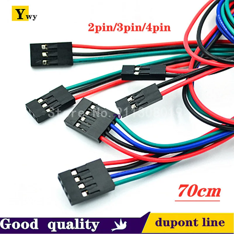 5pcs-1PIN-2PIN-3PIN-70CM-Dupont-Line-Female-to-Female-Jumper-Dupont ...