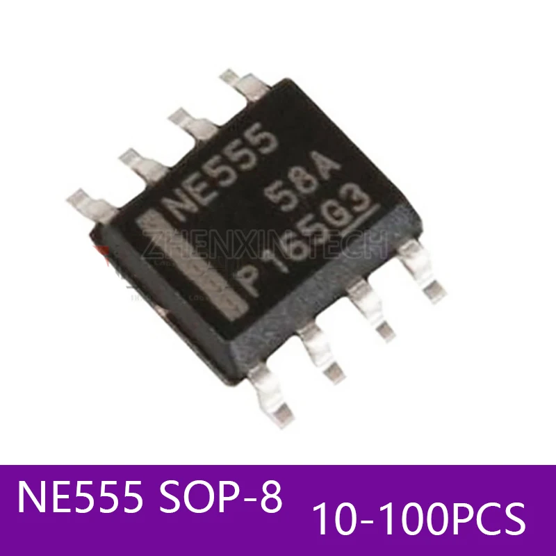 10-100PCS-LOT-NE555-NE555DR-555-SOP8-NE555D-NE555DT-Timers-SMD-SOP-8 ...