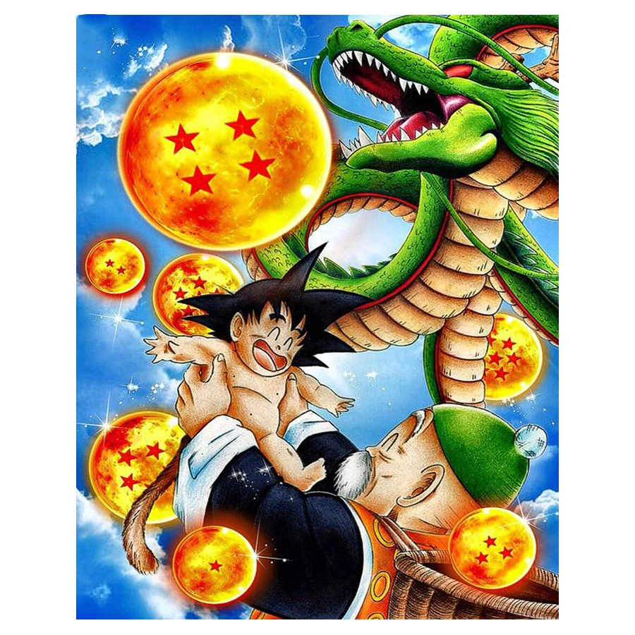 DIY-Diamond-Embroidery-Goku-Japan-Anime-5d-Full-Square-Diamond-Painting ...