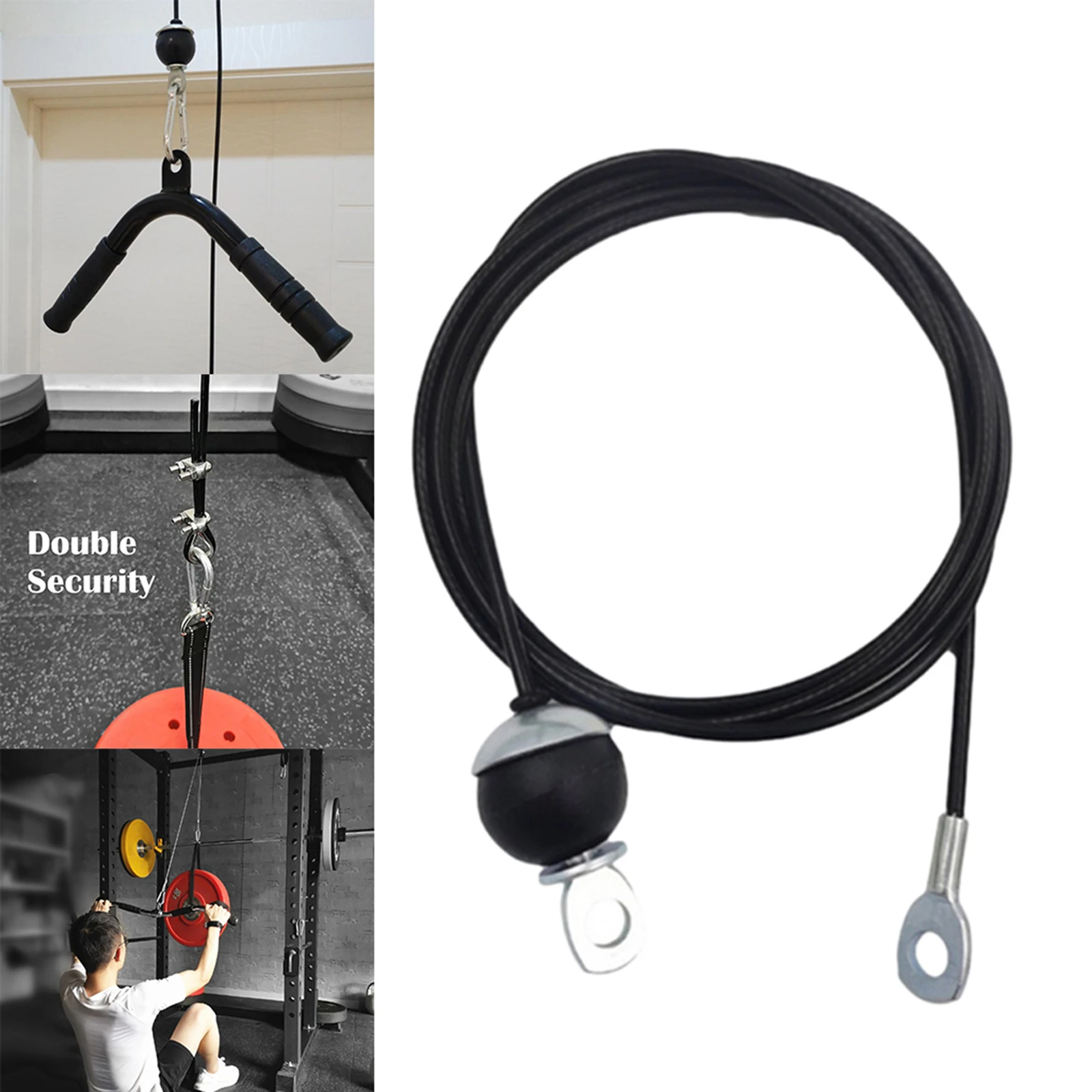 Fitness Pulley Cable System DIY Loading Pin Lifting Triceps