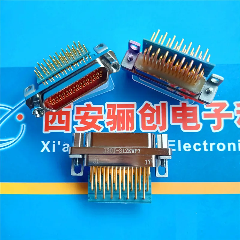 J30J-31ZKW-J Connector Curved Pin Socket Jack J30j Steel Casing Series J30J-31ZKWP7