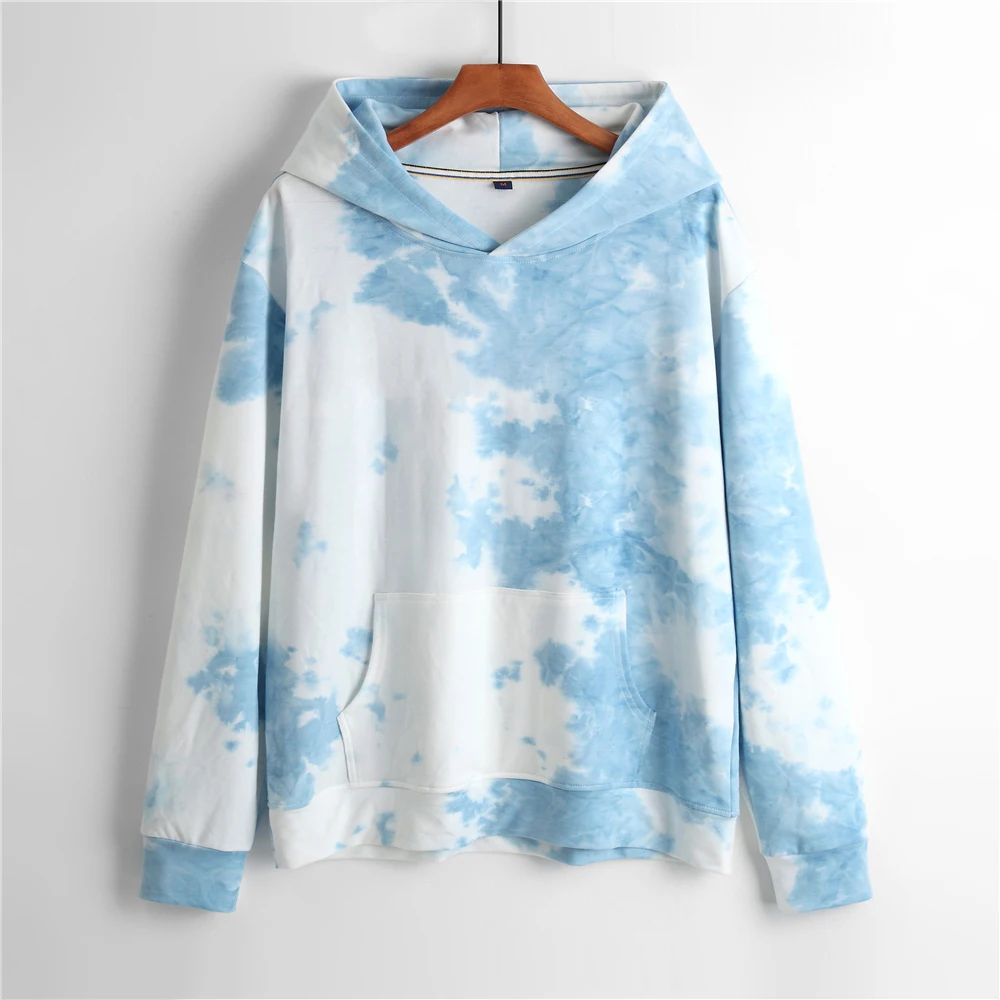 Fashionable Light Tie Dyed Women Mens Sweater Plus Size Cotton ...