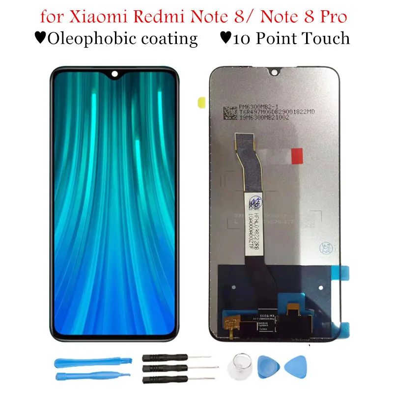 for Xiaomi Redmi Note 8/ Note 8 Pro LCD Display with Frame Touch Screen Digitizer Assembly LCD ...
