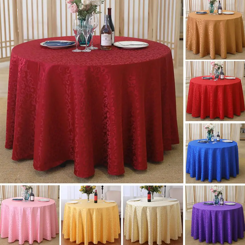 160cm-Round-Table-Cloth-Cover-Banquet-Wedding-Party-Desk-Dining-Table ...