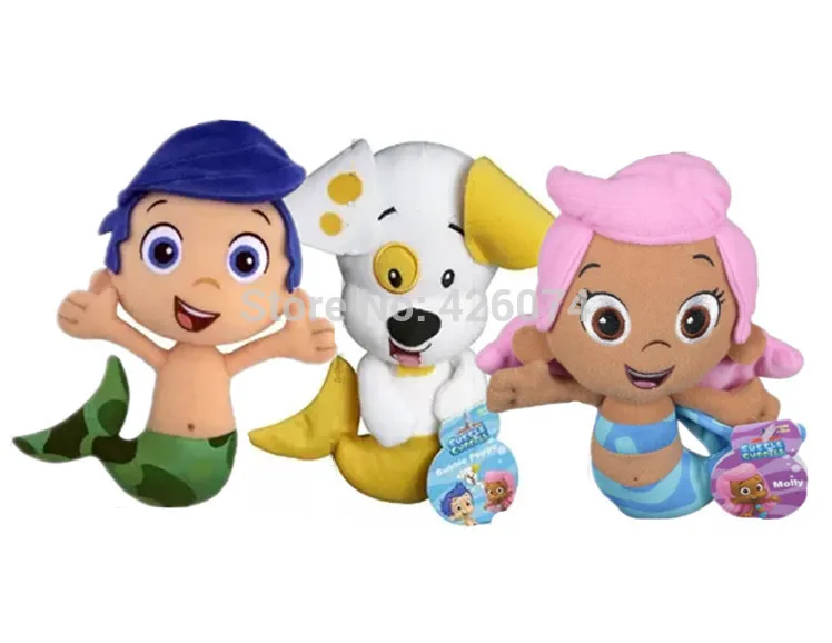 새로운 버블 Guppies 길 몰리 강아지 Deema 플러시 소녀 소년 16CM 어린이 인형 장난감 어린이 선물|null ...