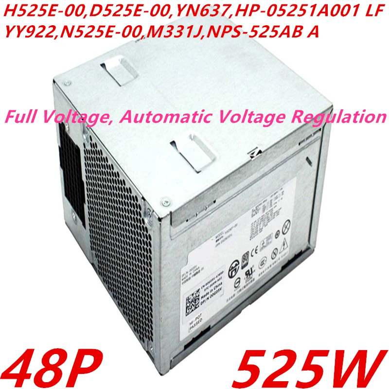 Original PSU For Dell PowerEdge T3400 410 48Pin 525W Power Supply H525E ...