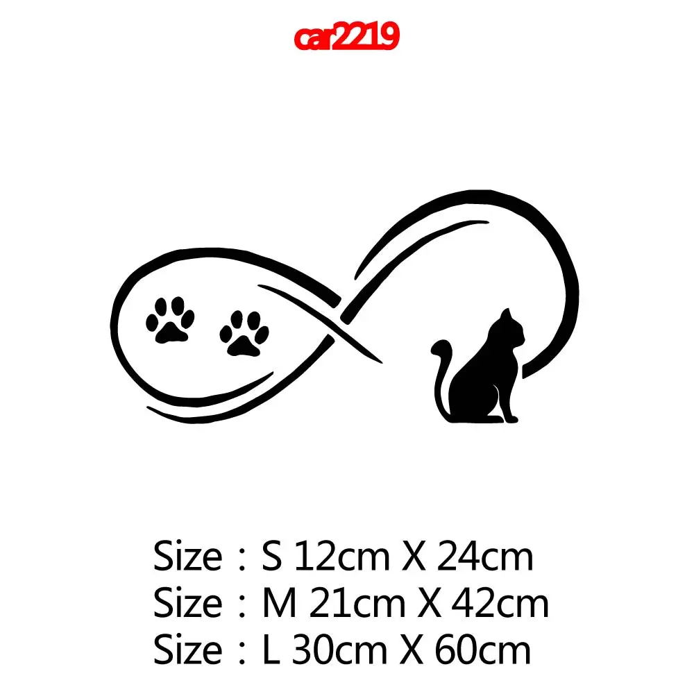 10 Styles Cartoon Character Cat Car Stickers Wrap Vinyl For car Door ...