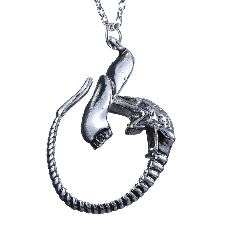 Fashion Jewelry Vintage Charm Antique Alien Pendant Necklace For Men ...