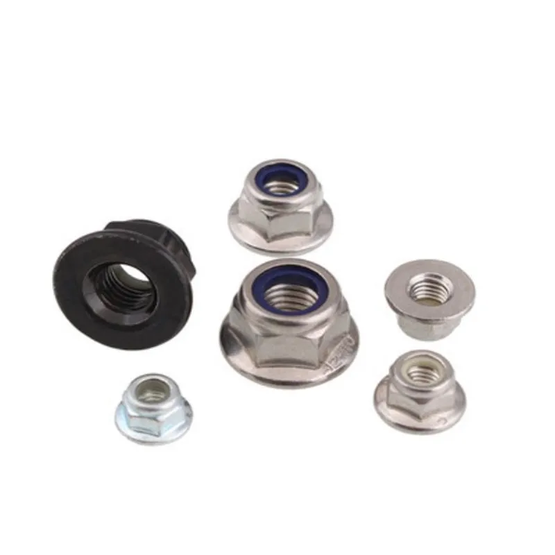 1000pcs-flange-nylon-lock-nut-M3-M4-Black-white-zinc-or-A2-70-304 ...