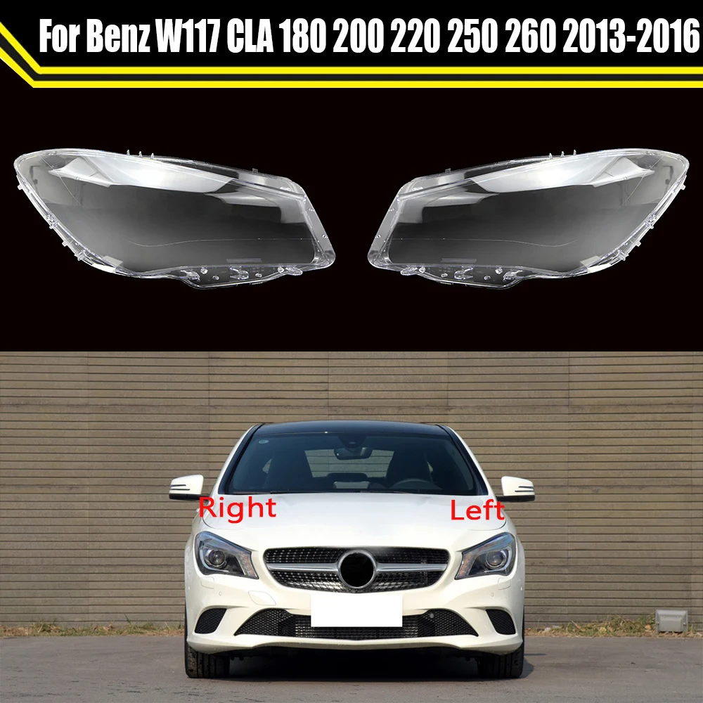 Car Transparent Lampshade Lamp Shell Headlamp Glass Headlight Cover For ...