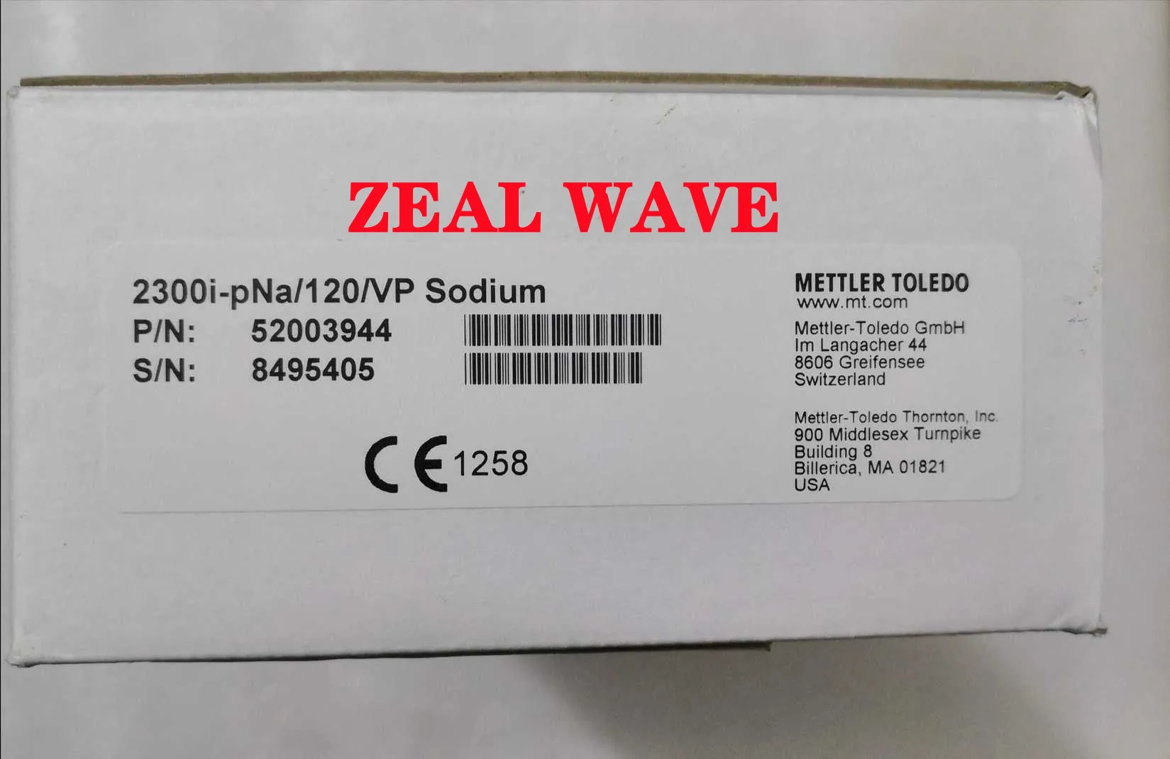 52003944 New Mettler Toledo Sodium Electrode 2300i-pna/120/vp Sodium ...