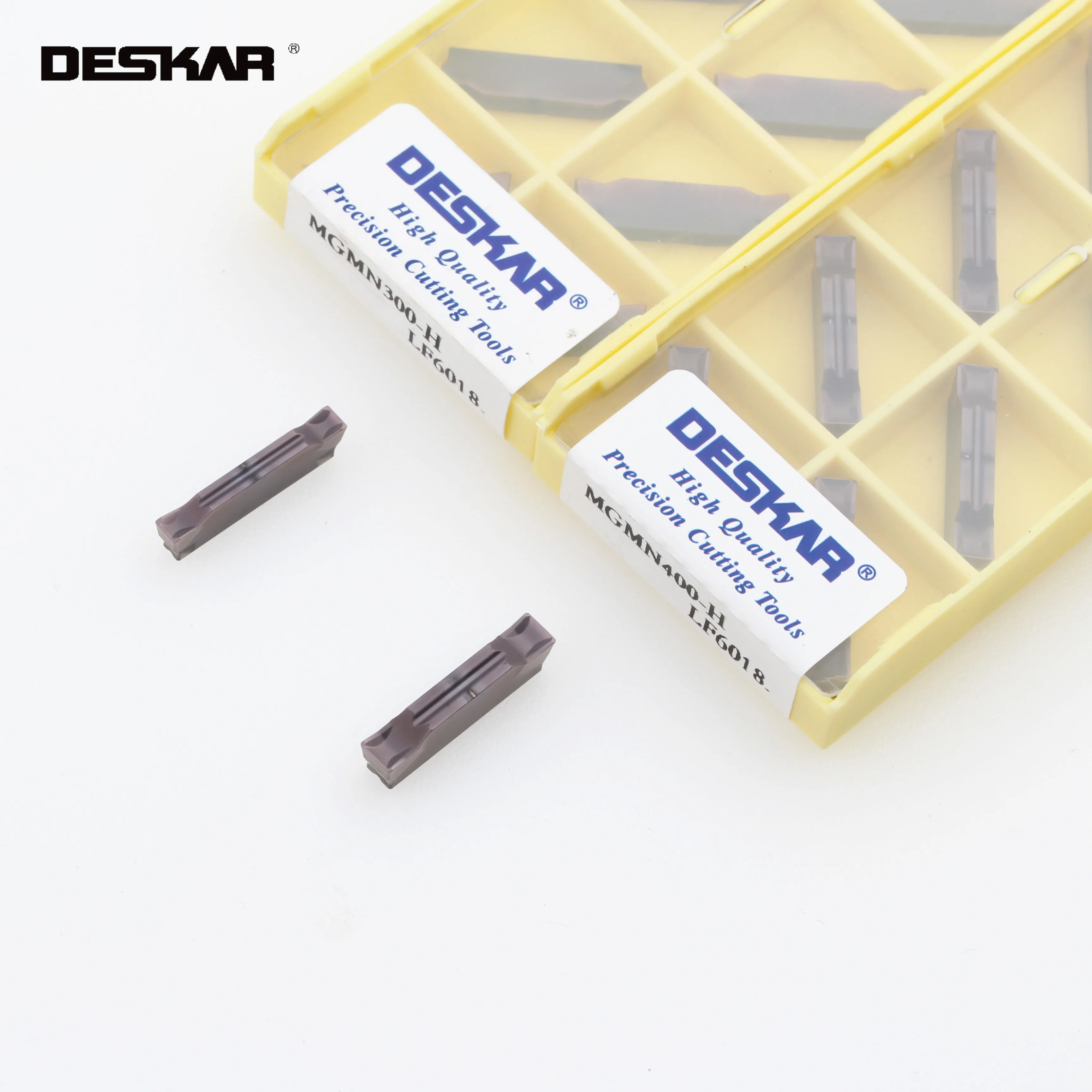 Deskar inserto de carburo de torneado para acero inoxidable, torno ranurado CNC, LF6018, 300 T ...