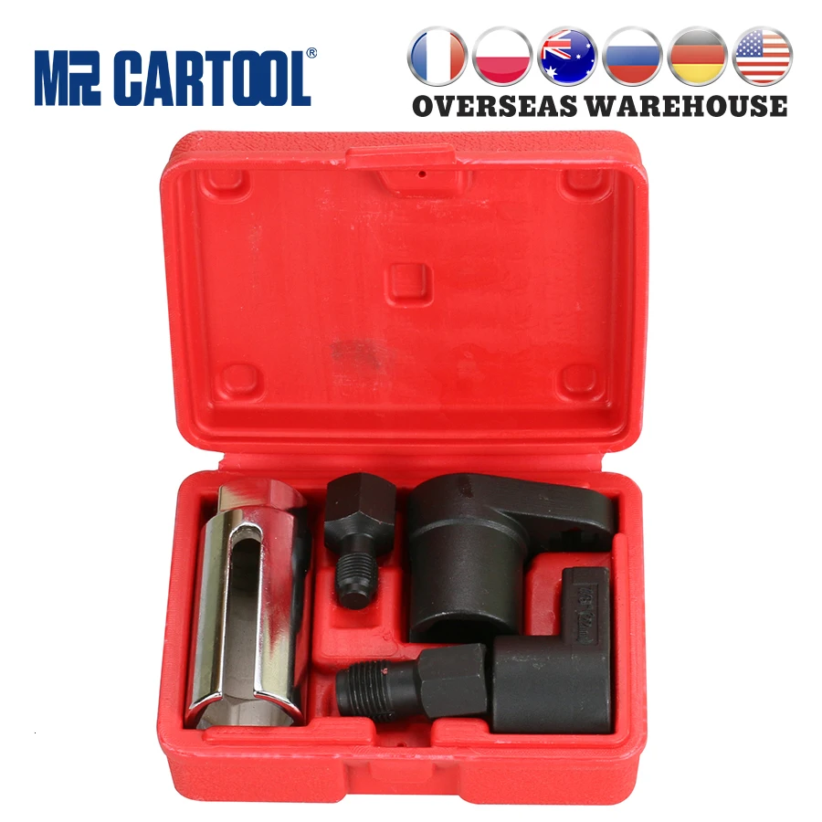 MR CARTOOL 5pcs Oxygen Sensor Wrench Kit Thread Chaser Tool Fit for ...