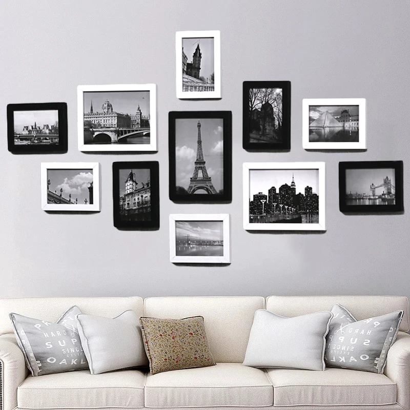 Marcos de fotos de pared para decoración del hogar, conjunto de marcos ...