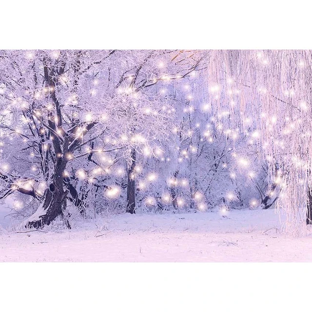 Pink Winter Wonderland Background