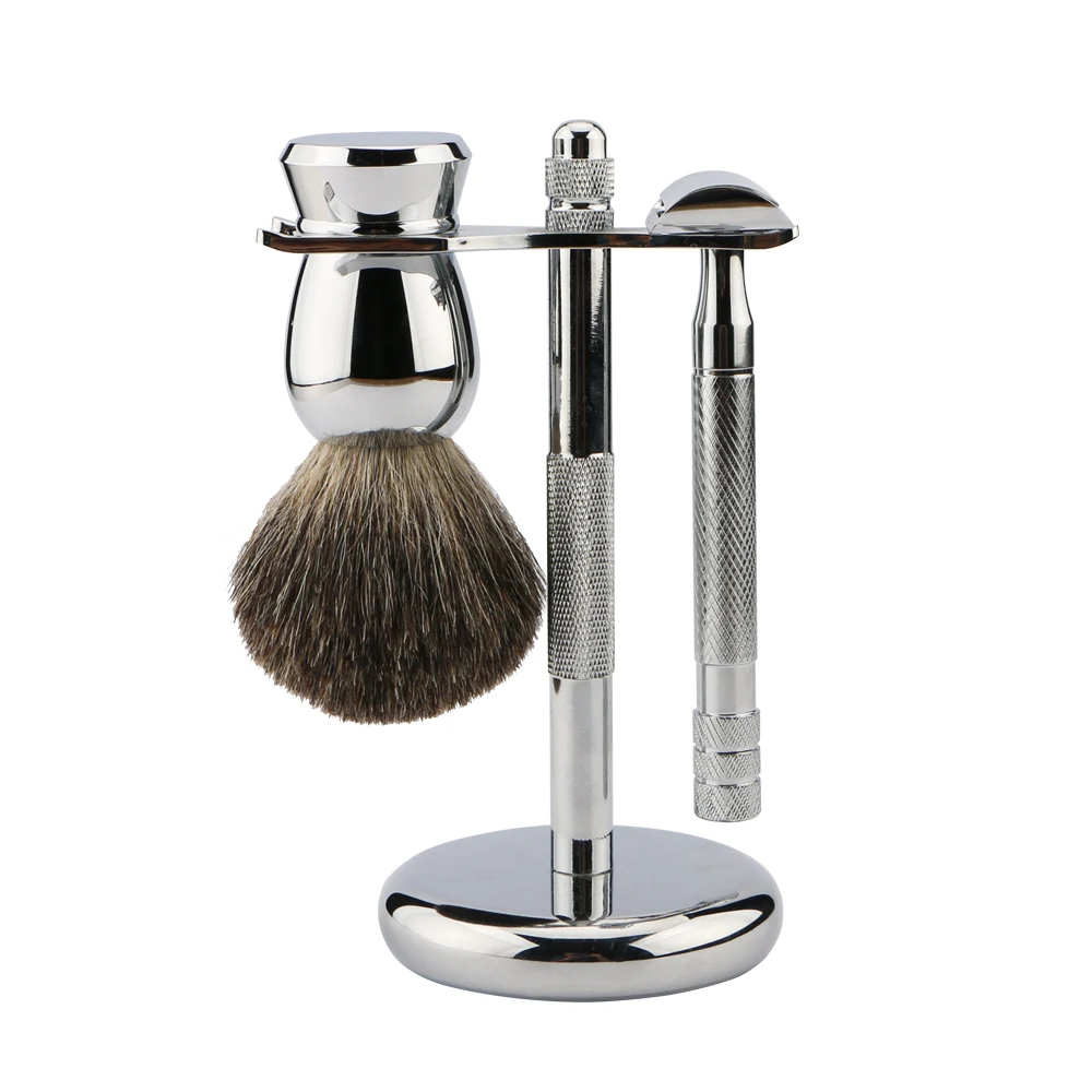 Luxury Men's Shaving Set,double Edge Safety Razor&100% Pure Badger ...