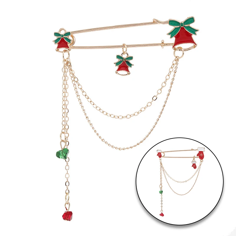 Broche de la serie navideña para mujer, accesorios de ropa, broches de ...