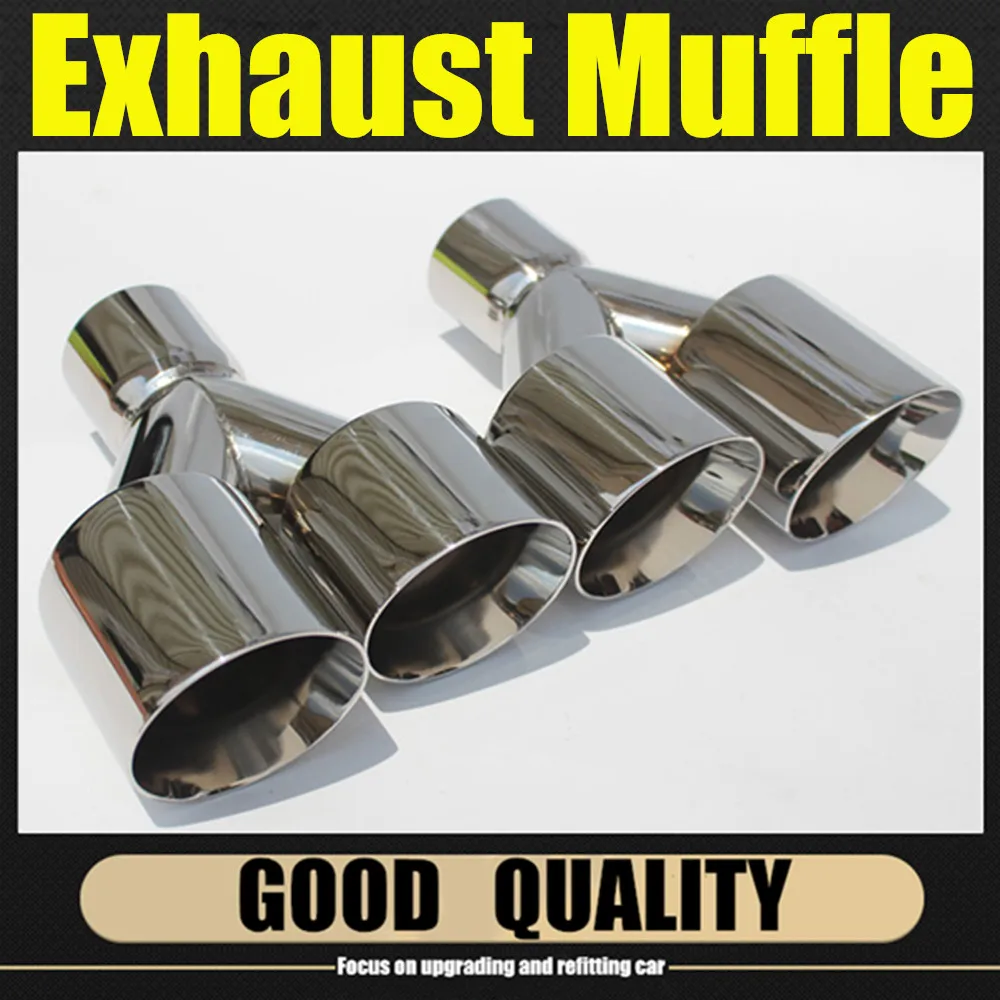 Free-Shippin-1-Pair-Super-Quality-Stainless-Steel-63mm-inlet-89mm ...