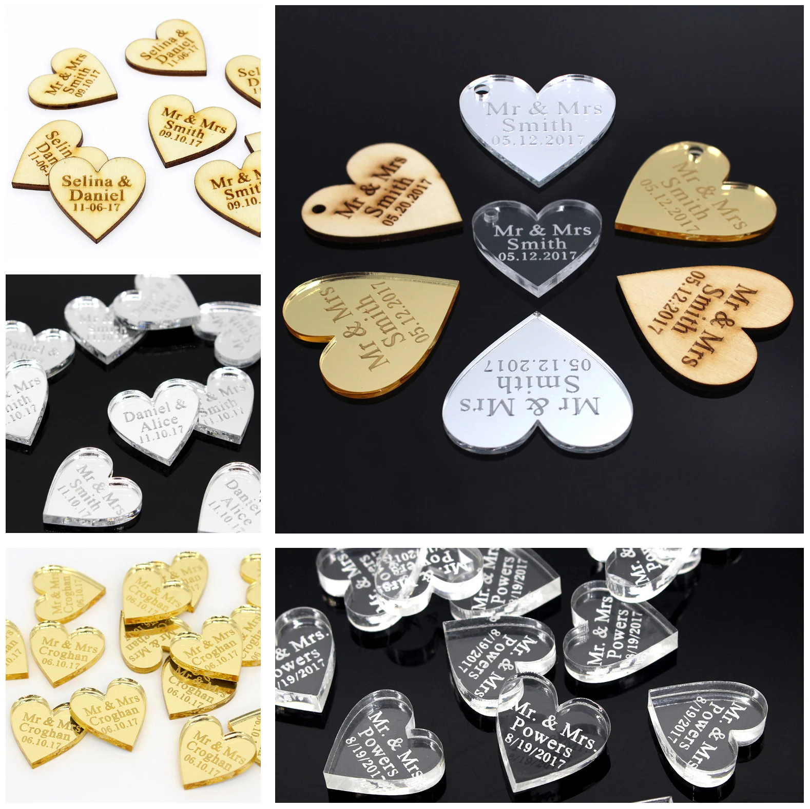 Personalized Heart Wedding Label | Personalized Label Wedding Love - 50 ...