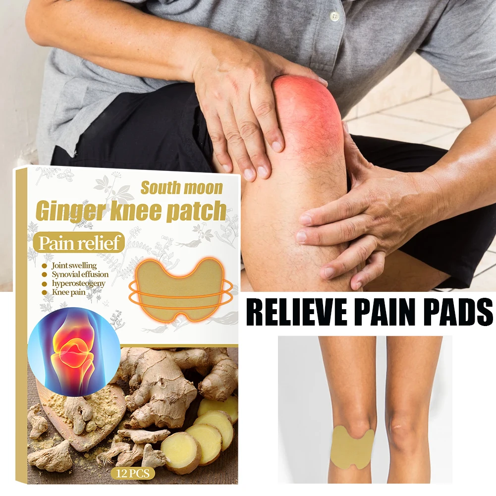 Knee Pain Relief Patch Ginger Patches For Knee Joint Shoulder Back ...