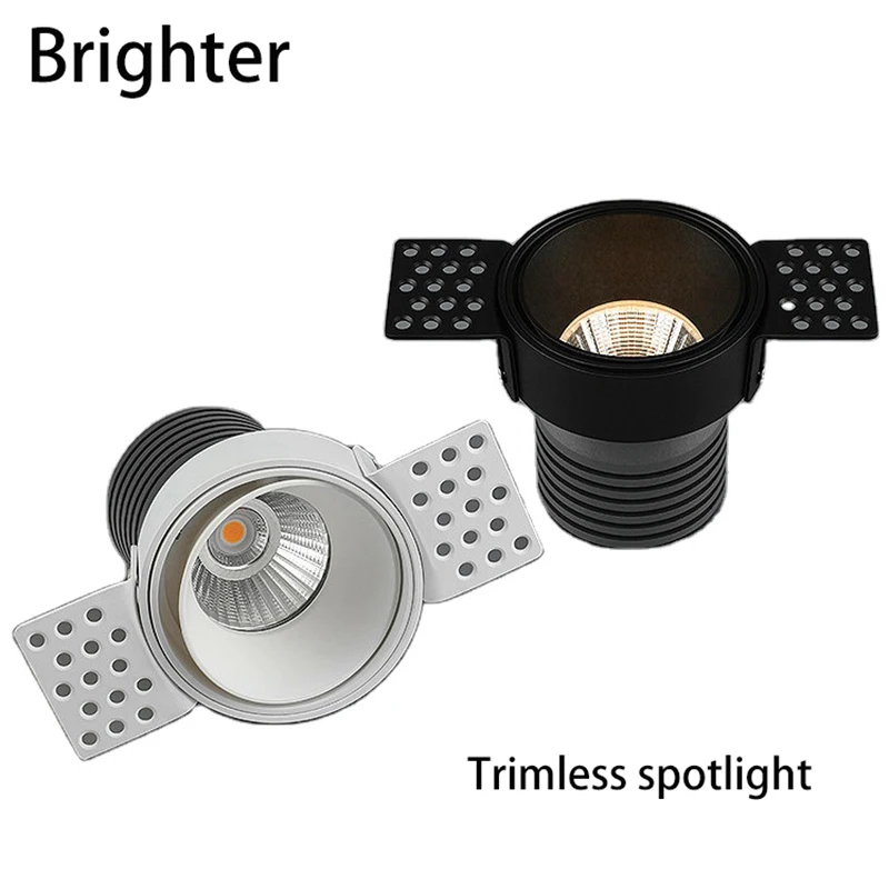 Borderless Anti-Glare LED Spotlight 5W 7W 10W 12W 15W AC 85-265v ...